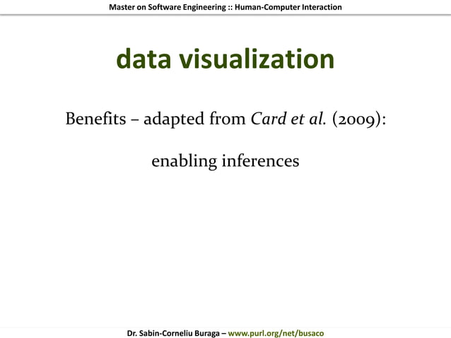 HCI 2014 (8 of 10): Data Visualization | PDF