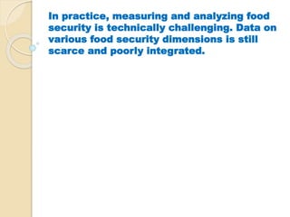 Food security analysis, framework & models | PPTX