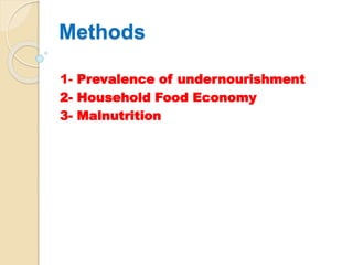 Food security analysis, framework & models | PPTX