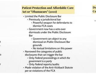 False Claims Act Primer Presentation | PDF