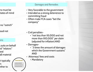 False Claims Act Primer Presentation | PDF