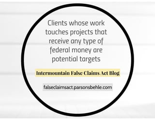 False Claims Act Primer Presentation | PDF