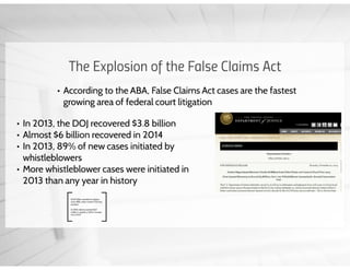 False Claims Act Primer Presentation | PDF