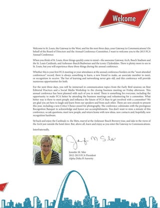 FCA Program Book | PDF