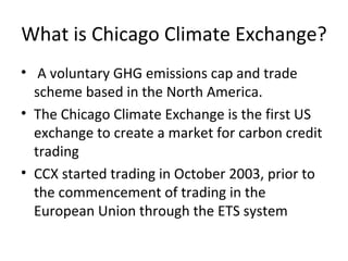 Carbon Trading Scheme in US (voluntary) | PPT