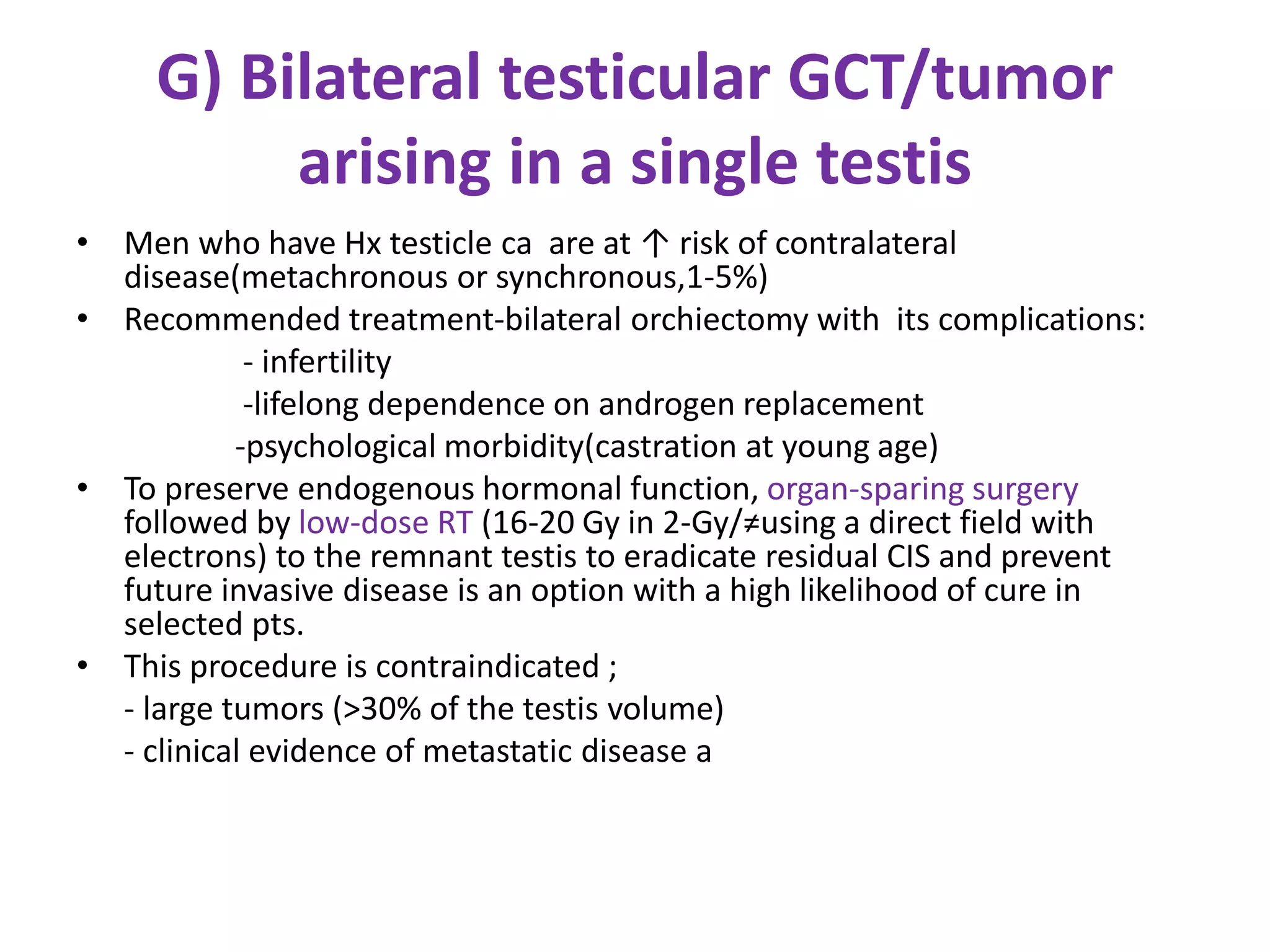 updates on management of testicular seminoma | PPTX