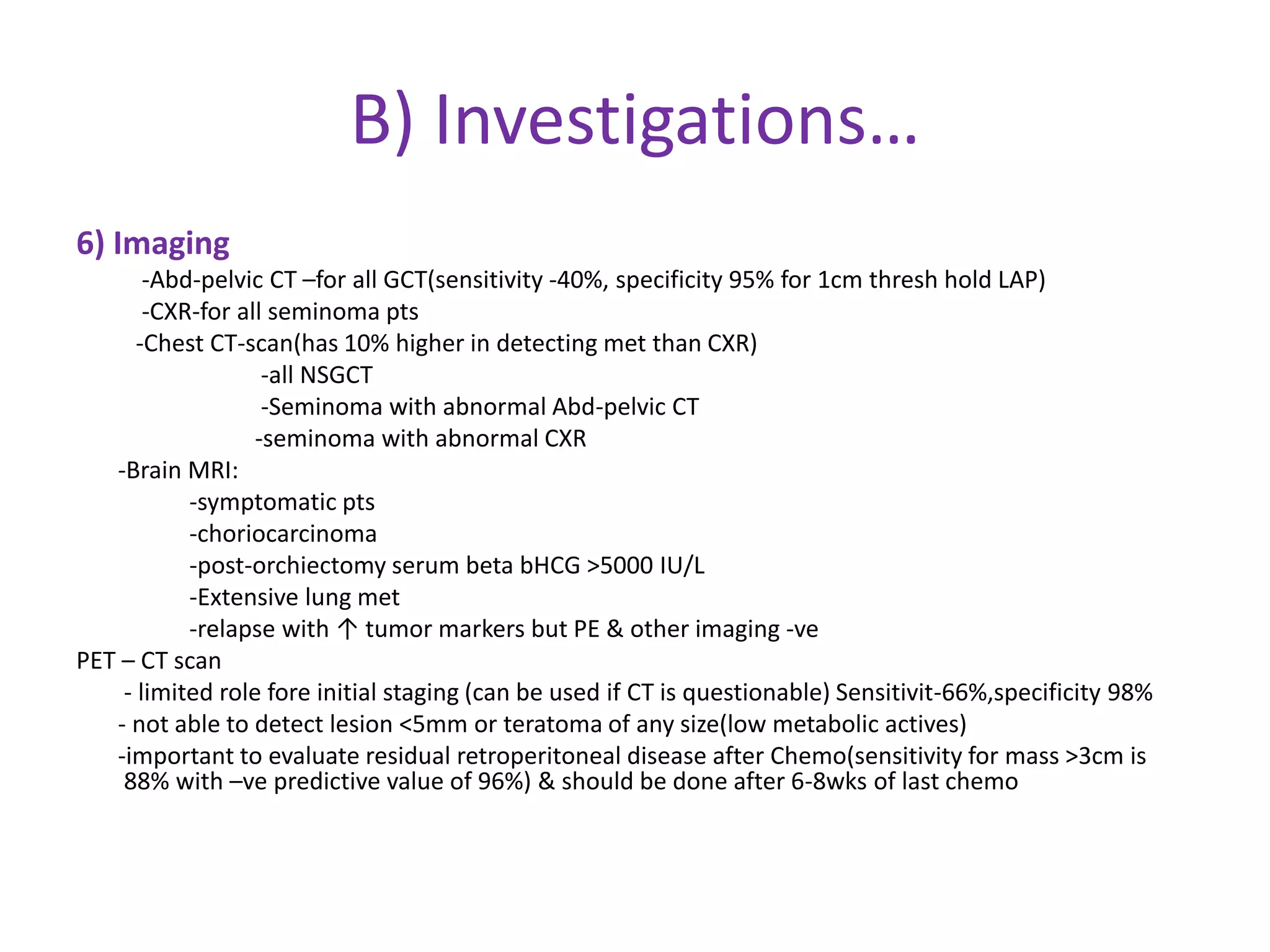 updates on management of testicular seminoma | PPTX