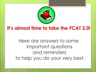 FCAT 2.0 reading presentation | PPT