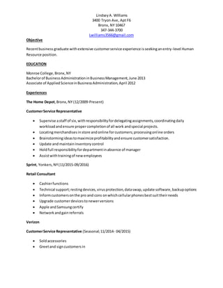 Mr WILLIAMS (2016 RESUME) | DOCX