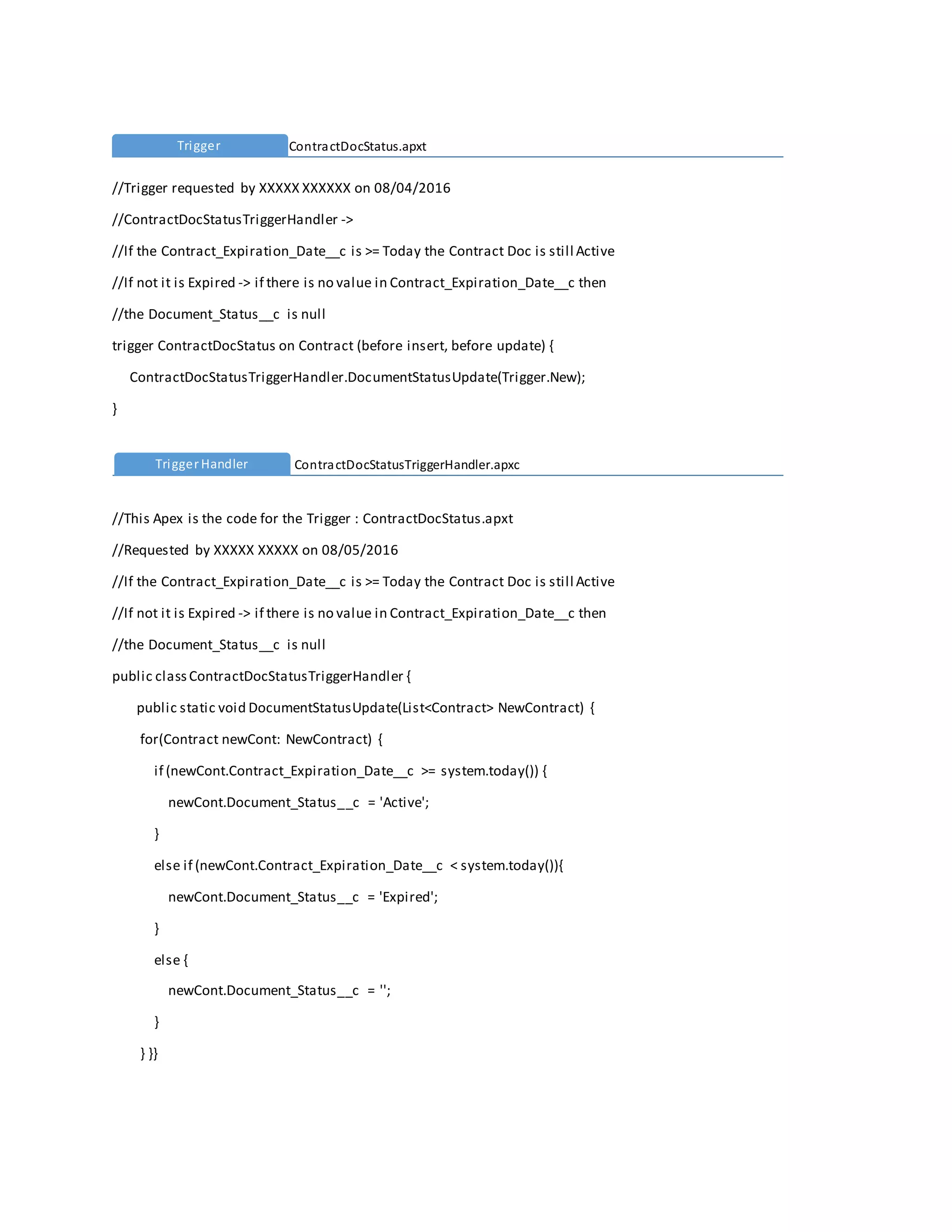 Trigger requested by XXXXX XXXXXX on 08 | DOCX