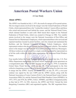 APWU | PDF