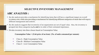 INVENTORY MANAGEMENT.thakur | PPTX