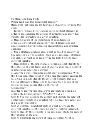 FC Barcelona Case StudyPlease read over this assignment carefull.docx