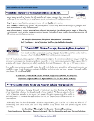 MEDICAL REVENUE SYSTEMS NL | PDF | Health Insurance | Insurance