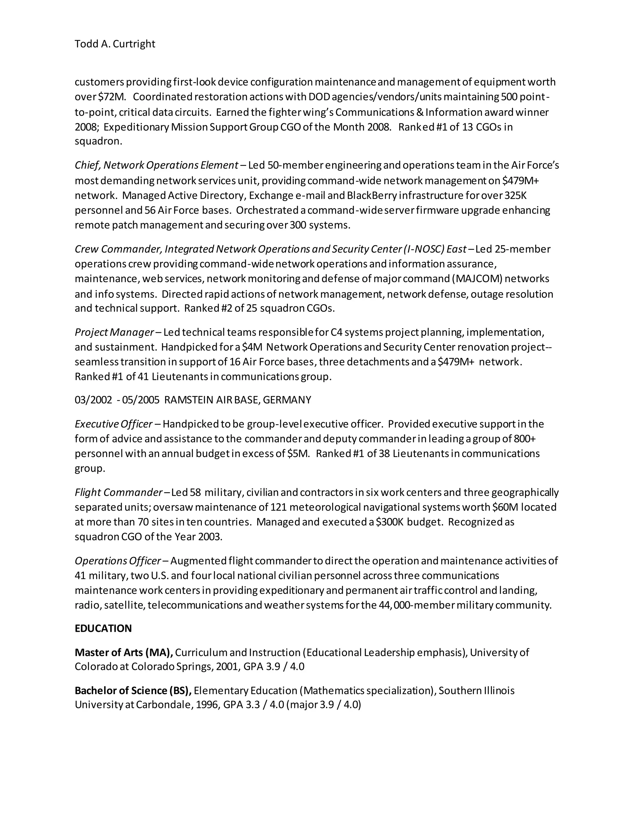 Curtright Todd Resume 7Jan15 | DOCX