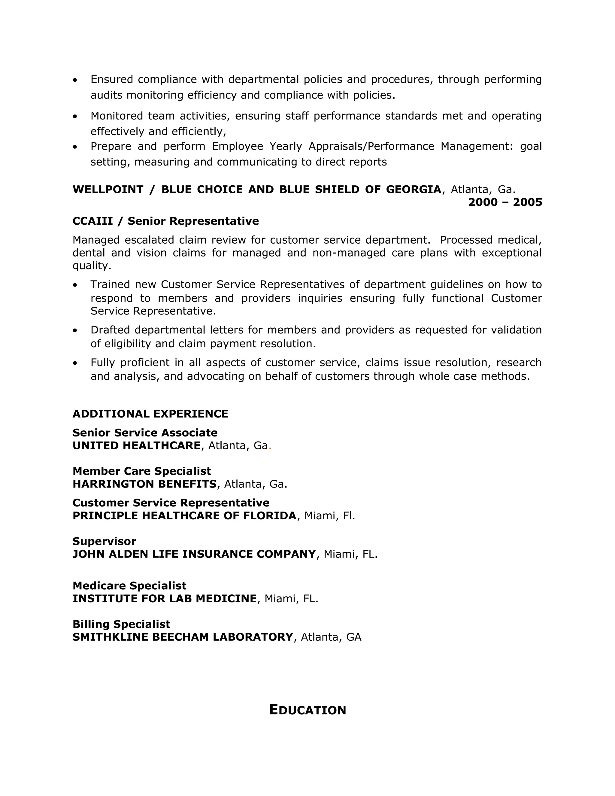 Resume November 2015 | DOC