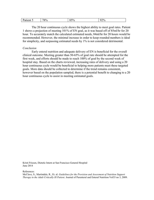 Meeting nutritional needs in the ICU | PDF