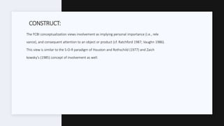 Foote, Cone and Belding Involement subscale : FCBI | PPT