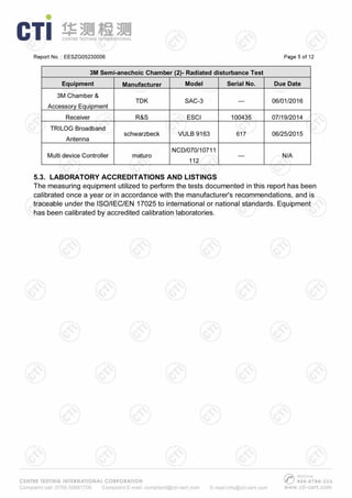 LED Flood Light FCC CERTIFICATE | PDF