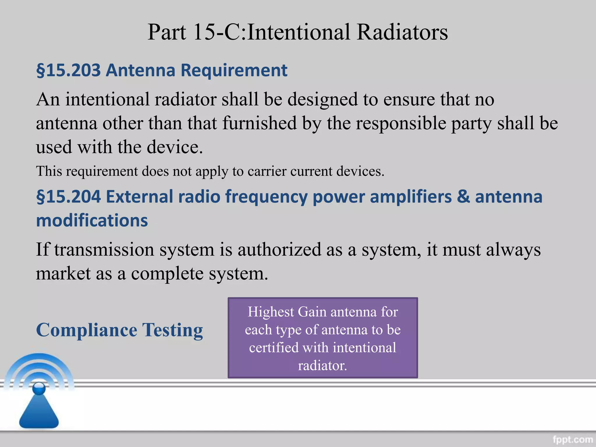 FCC- regulatory overview | PPTX