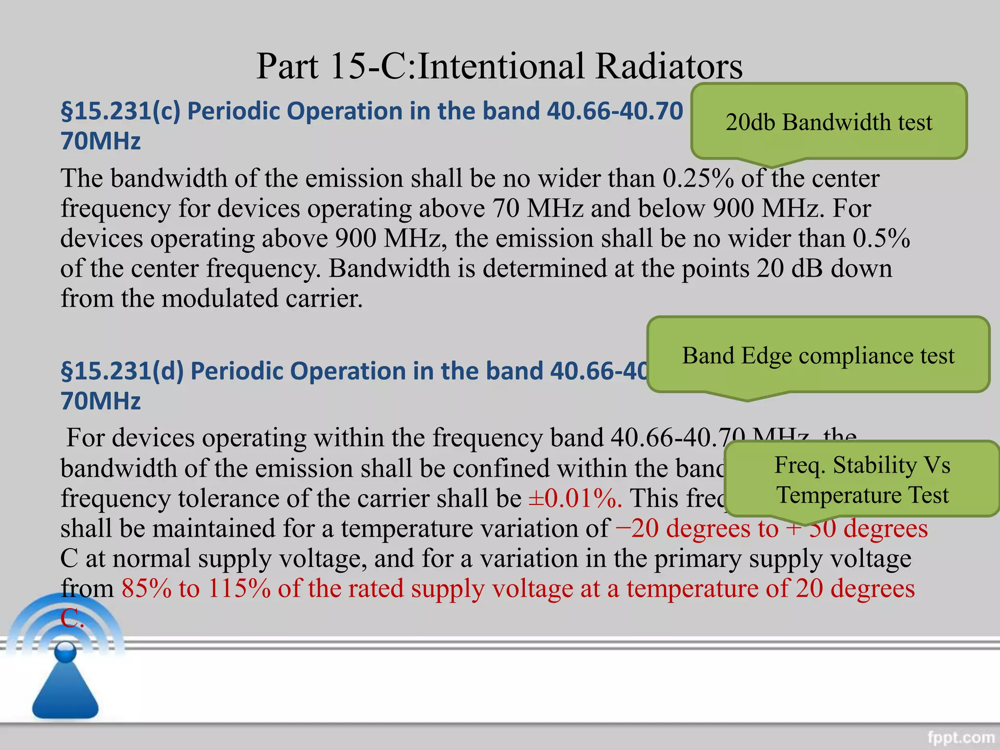 FCC- regulatory overview | PPTX