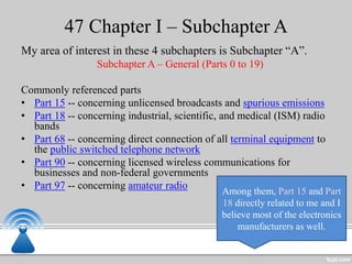 FCC- regulatory overview | PPTX