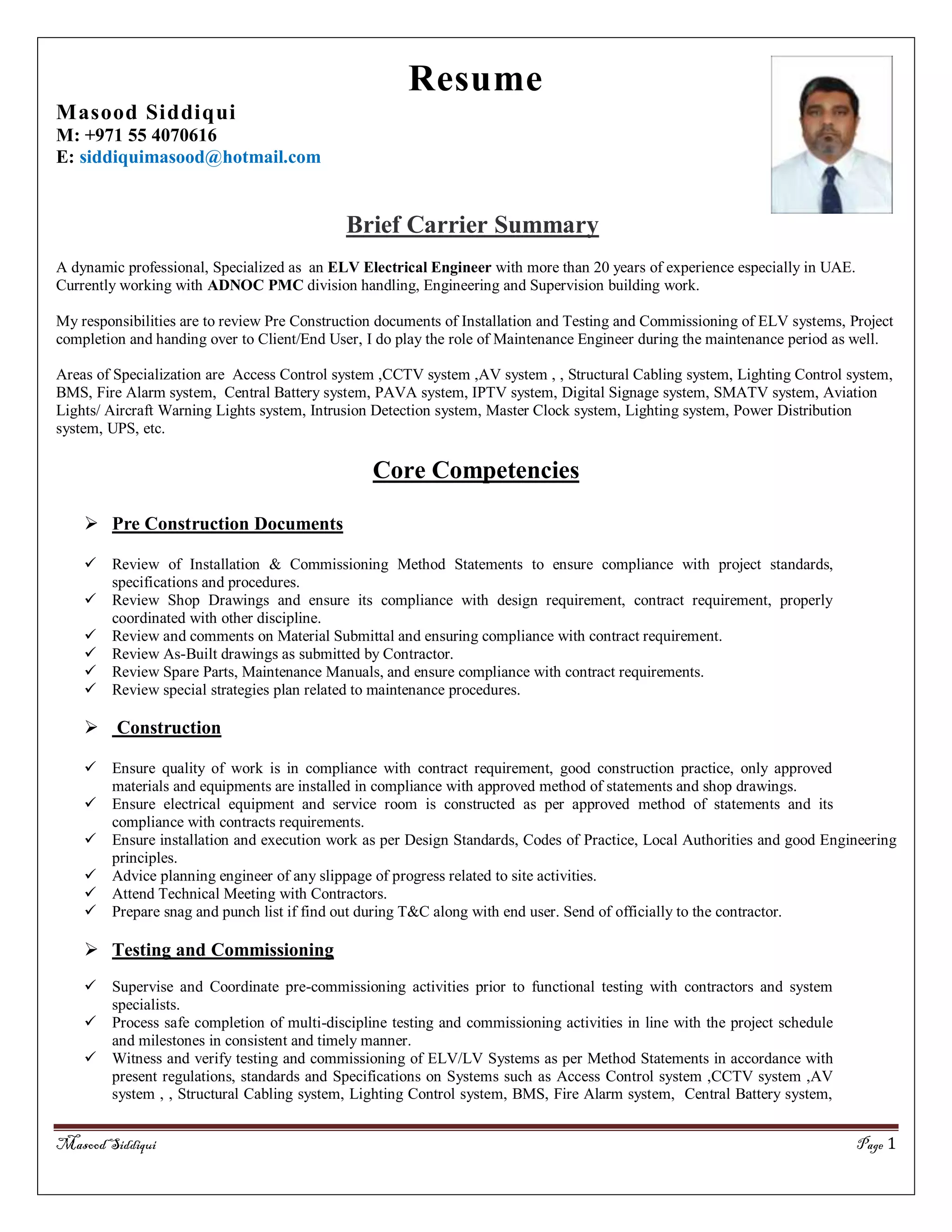 Masood Resume - G | PDF