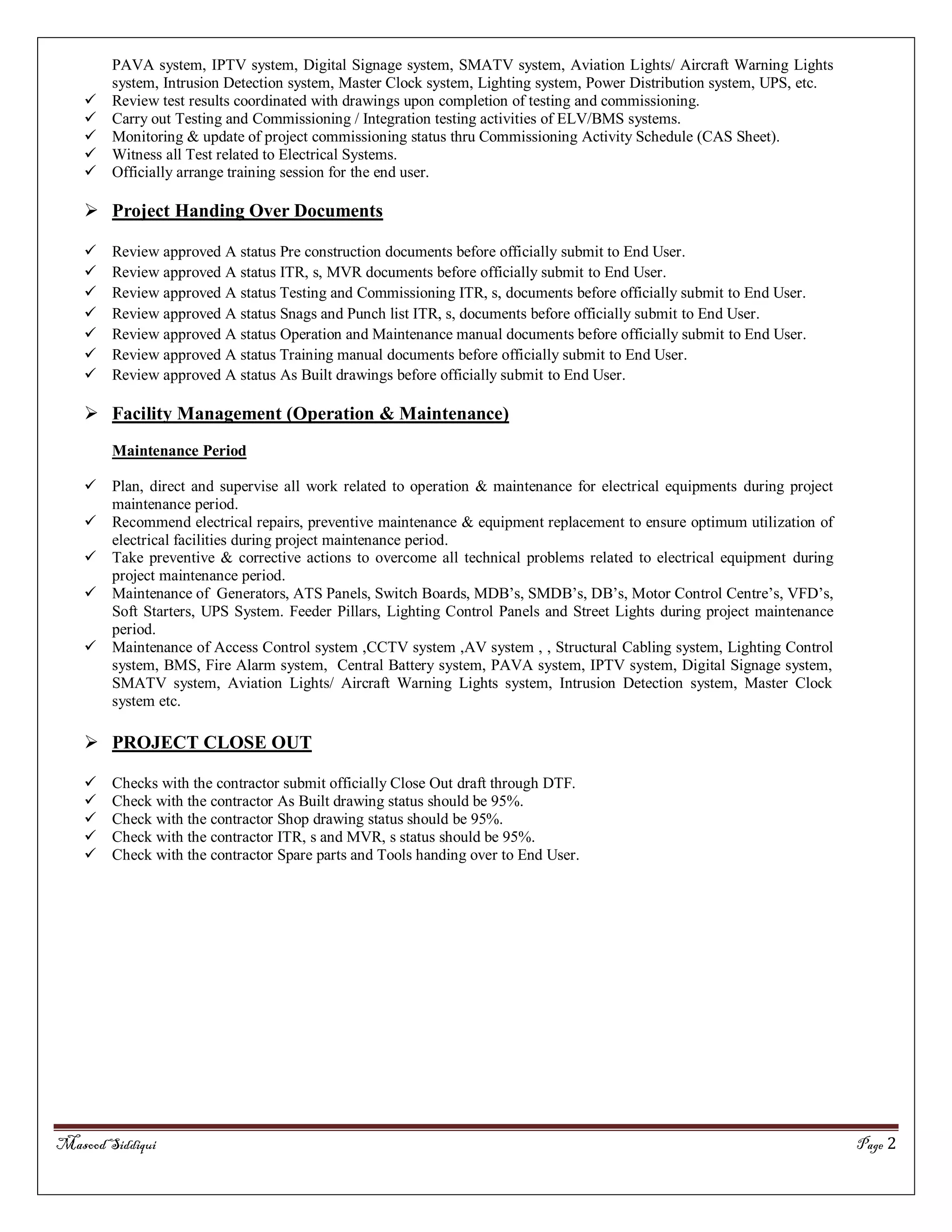 Masood Resume - G | PDF