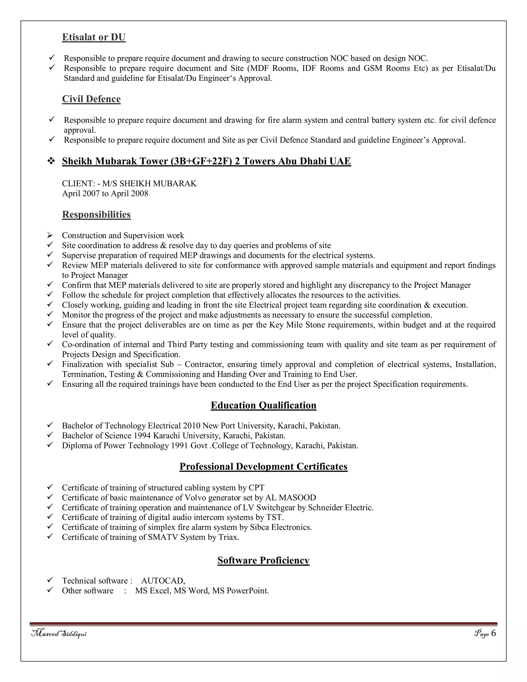 Masood Resume - G | PDF