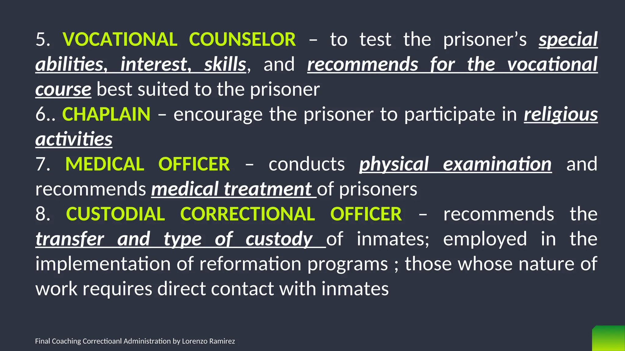 Finalcoaching correctional administration 200.ppt