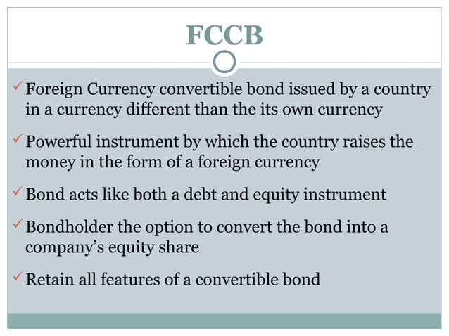 Fccb | PPT | Stocks and Bonds | Personal Investing