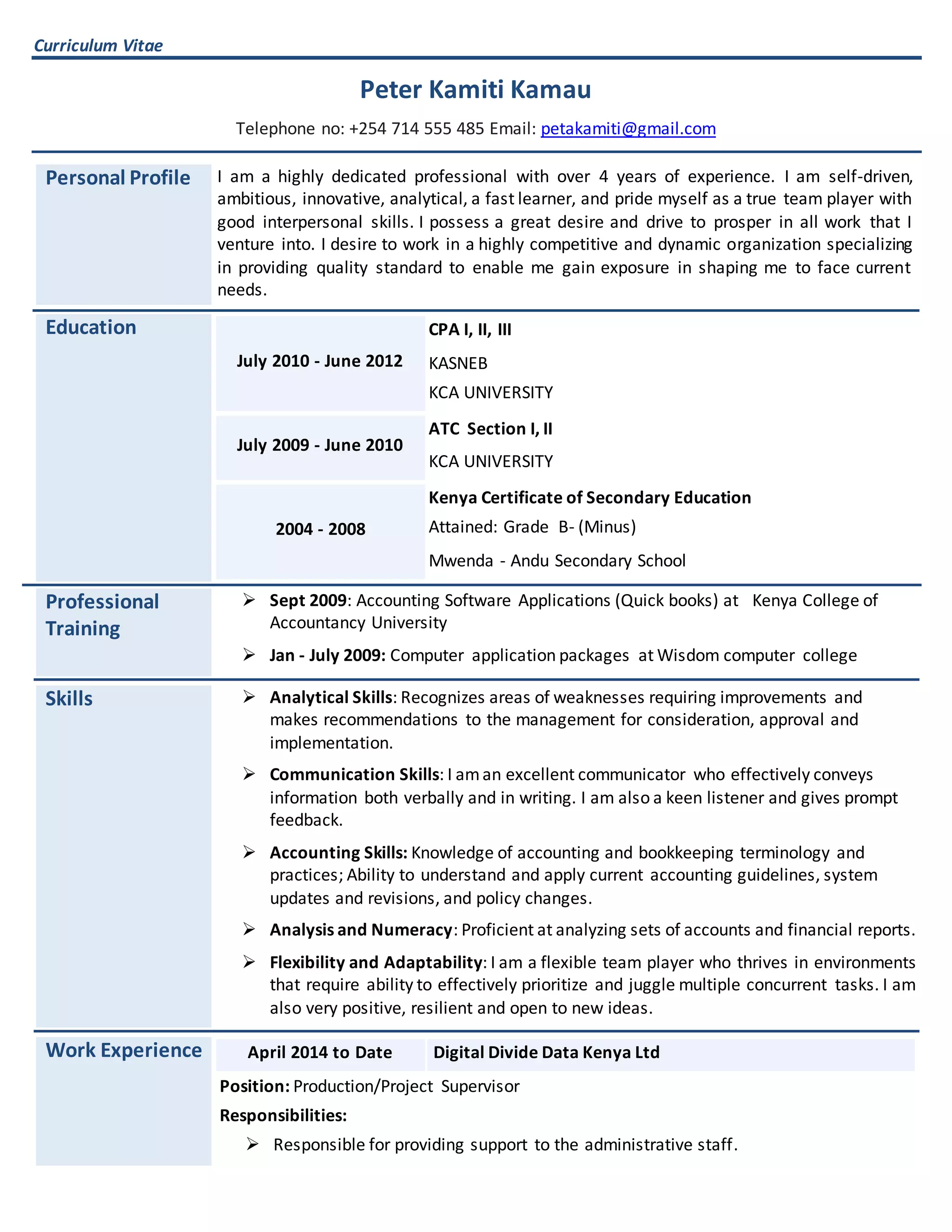 Peter Kamiti Kamau CV.htm