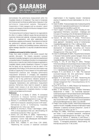 Key performance indicators in Hospitality Industry | PDF