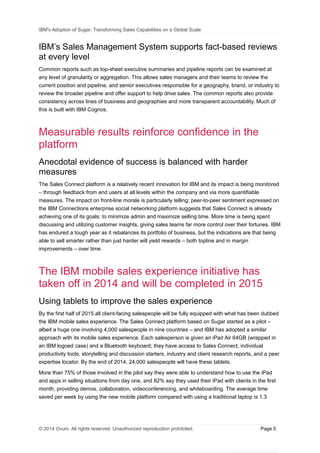 IBM Use Case for SugarCRM | PDF