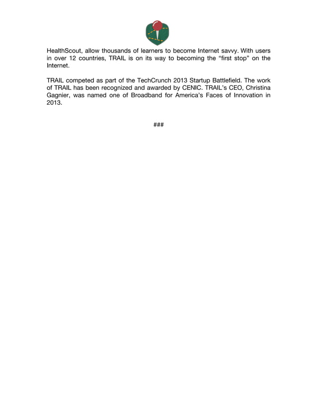 Education Technology Startup TRAIL Files Open Internet Comment with the ...