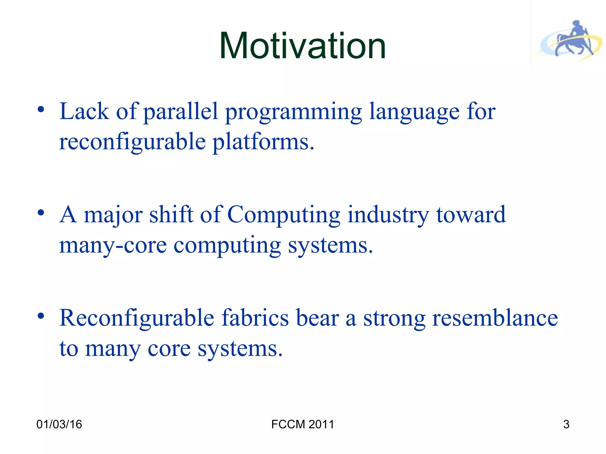 Synthesis of Platform Architectures from OpenCL Programs | PPT