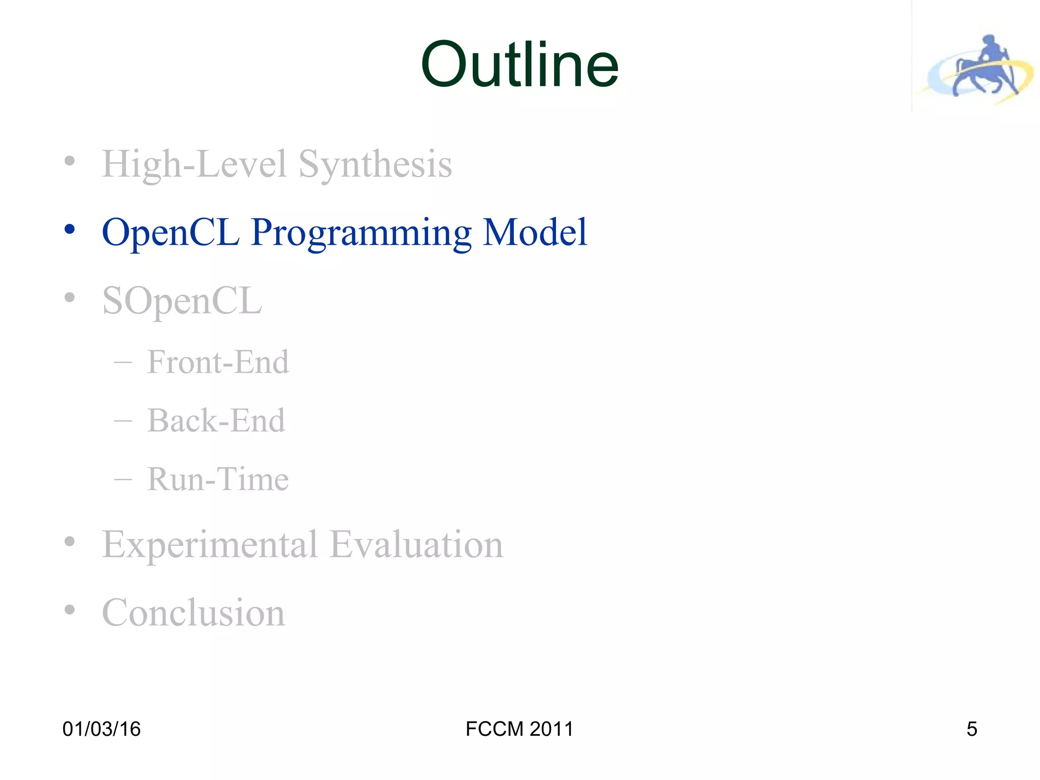 Synthesis of Platform Architectures from OpenCL Programs | PPT