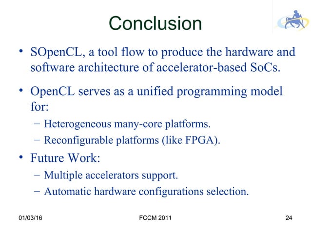 Synthesis of Platform Architectures from OpenCL Programs | PPT