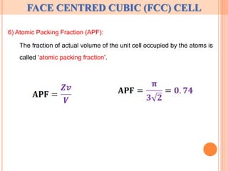 FCC STRUCTURE | PPTX
