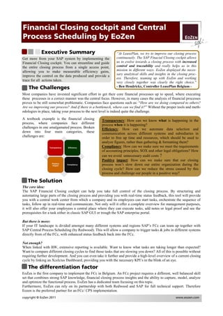 Financial Closing Cockpit | PDF | Business | Business and Finance