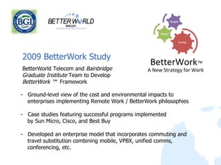 Fcc Workshop Presentation, Better World Telecom | PPT