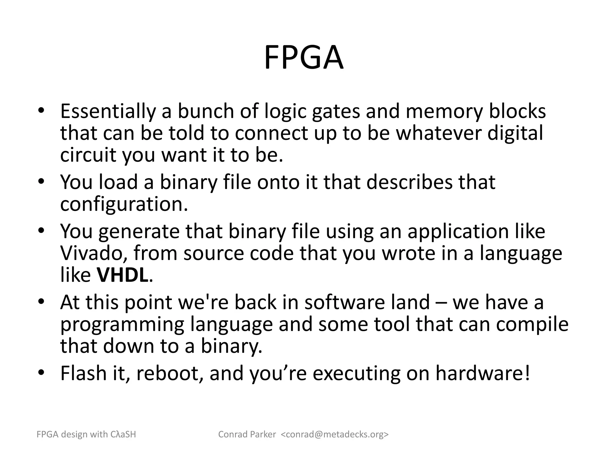 FPGA design with CλaSH | PDF