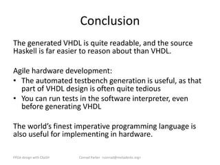 FPGA design with CλaSH | PDF