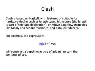 FPGA design with CλaSH | PDF