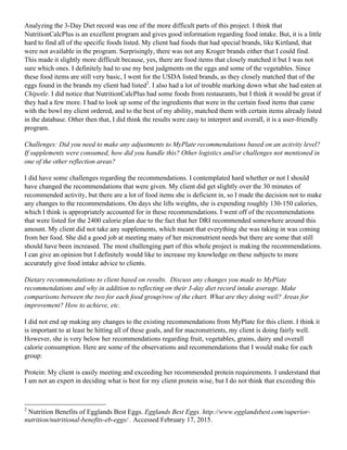 Dietary Analysis | PDF | Nutrition | Healthy Living