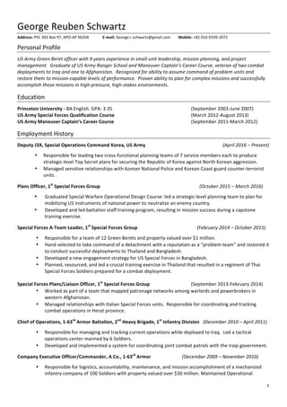 George Schwartz Resume | PDF