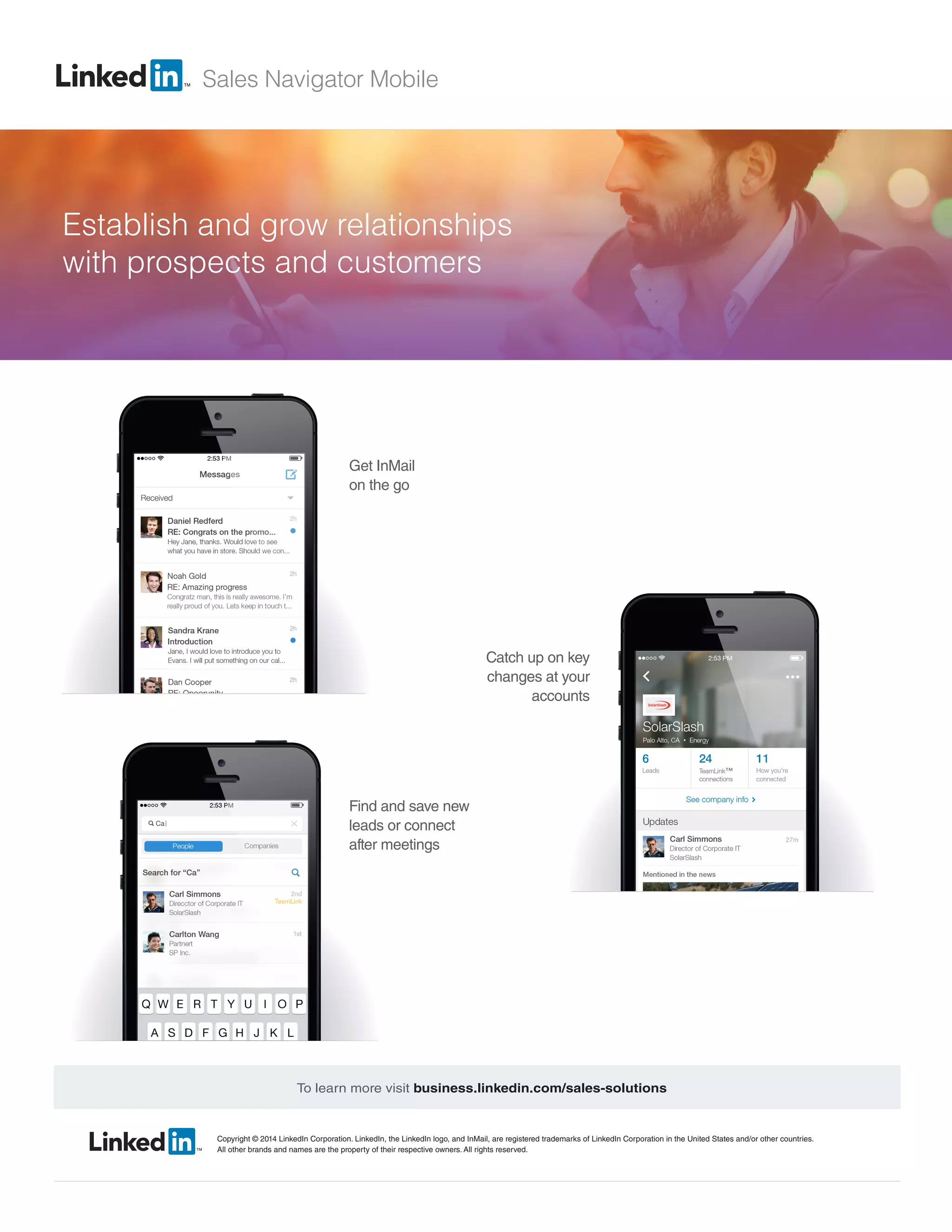 LinkedIn Sales Navigator Mobile App_Overview | PDF