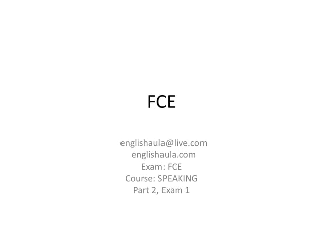 Fce | PPT