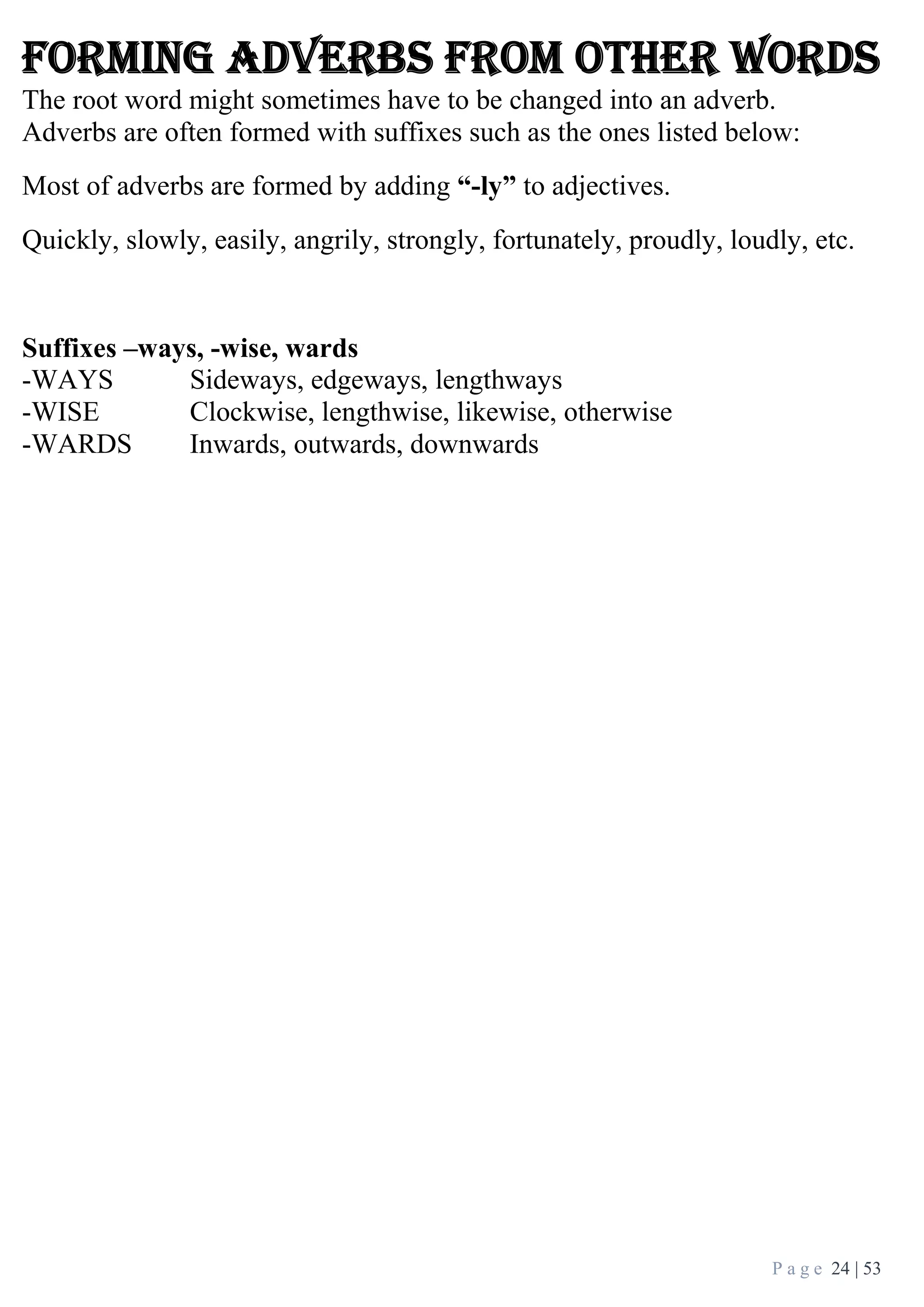 FCE CAE WORD FORMATION | PDF