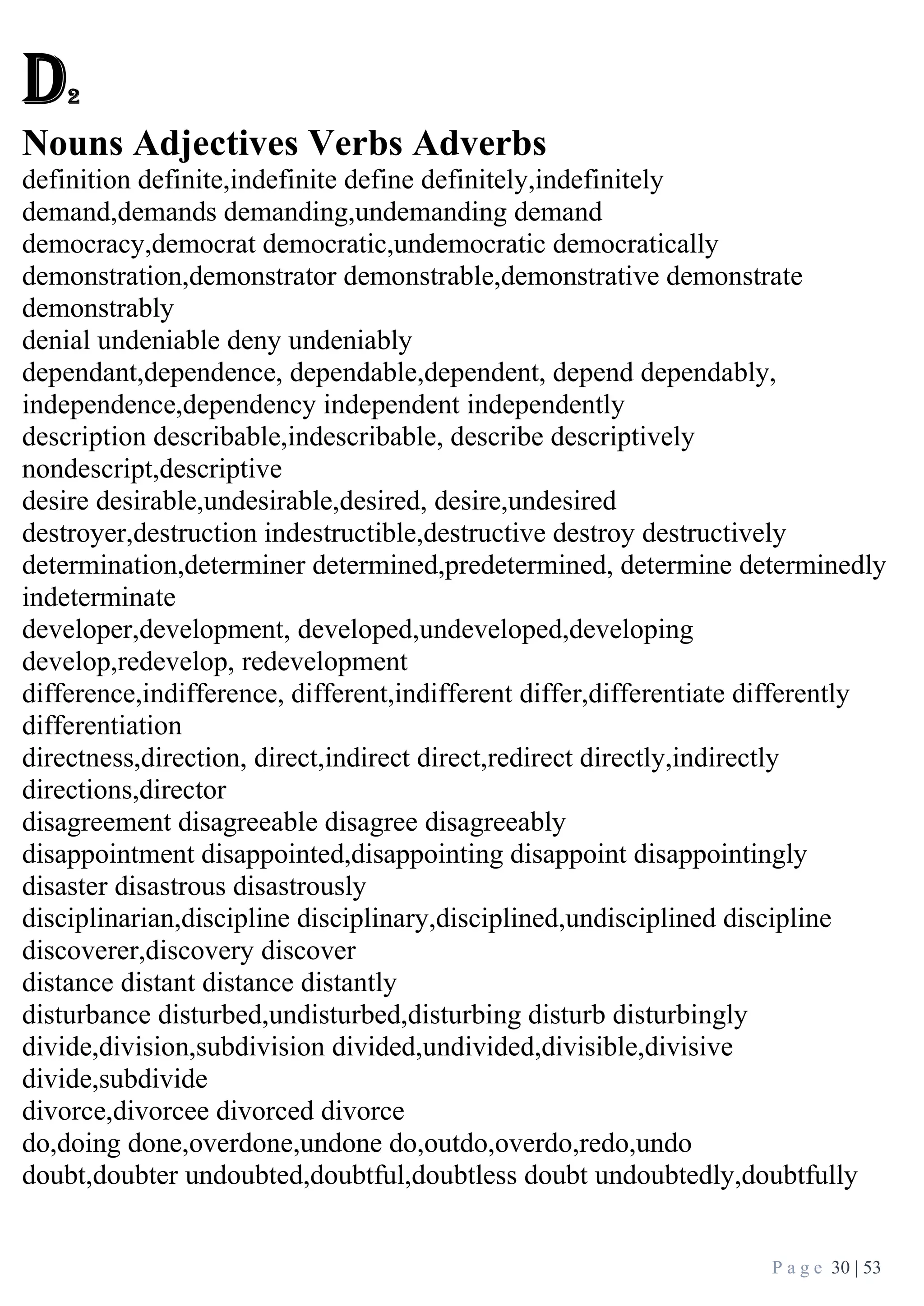 FCE CAE WORD FORMATION | PDF